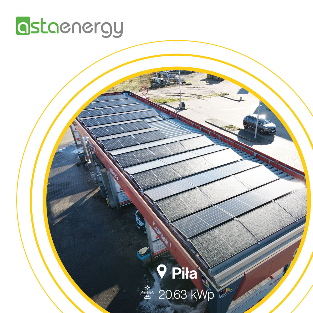 Realizacje - Fotowoltaika Piła, Złotów, Wałcz, Chodzież - ASTA-ENERGY